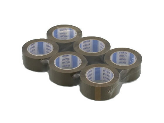 【仕様】●サイズ：幅48mm×長さ100m●色：茶●厚さ：0．052mm●注文単位：1パック（6巻）【検索用キーワード】梱包用テープ　OPPPPテープ　OPPテープ　クリアーテープOPPテープ　透明テープ　粘着テープ　テープ粘着テープ　接着...