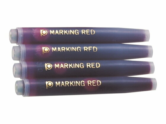 【仕様】●インク色：赤●ソフトペン(採点ペン)専用スペアインク●注文単位：1個（4本）【検索用キーワード】水性サインペンカートリッジインク　カートリッジインク筆記用具　水性サインペン用　インキ　プラチナ万年筆　プラチナ　ぷらちな　PLATI...