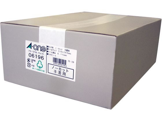 【商品説明】自由にカットして使える大判ラベルです。プリンタでは使用できません。【仕様】●仕様：ノーカット●サイズ：A4（210×297mm）●材質：上質紙●マット紙●標準総厚み：185g／m2（0．21mm）●ラベル厚み：0．11mm●白色...