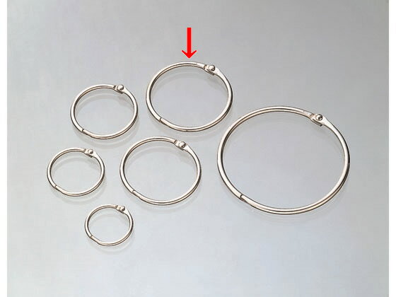 【仕様】●種類：40号●内径：φ70mm●線径：φ3．5mm●材質：本体／軟鋼線材（ニッケルメッキ）●注文単位：1箱（20個）【検索用キーワード】こくよ　かーどりんぐ　文房具　キーリング　40号　内径70mm　シルバー　箱売り　20個　コク...