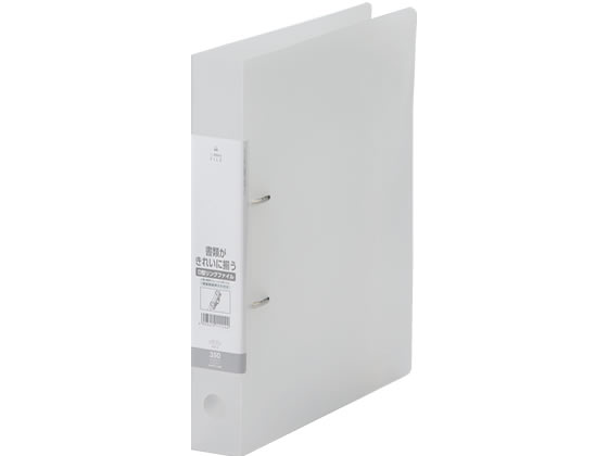 【商品説明】ファイルのゆがみを防ぐセーフティストッパー付き。タイトル記入に便利な交換式背見出し。書類をしっかり押さえる樹脂製紙押さえ付き。【仕様】●表紙色：クリアー●サイズ：A4タテ●外寸法：縦306×横260mm●背幅：46mm●収容枚数...