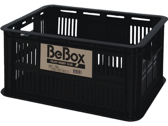 【商品説明】両サイドに持ち手穴付き【仕様】●容量：15．3L●外寸法：約幅414×奥行304×高さ195mm●内寸法：約幅346×奥行237×高さ187mm●材質：ポリプロピレン●耐荷重：約10Kg●色：ブラック※折りたためないタイプです。...