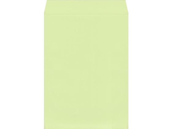 【仕様】●色：ウグイス●規格サイズ：角2●寸法：縦332×横240mm●紙厚：85g／m2●郵便番号枠なし●口糊：なし●貼り合わせ：サイド貼り●注文単位：1パック（100枚）【検索用キーワード】カラー封筒　封筒　クラフト紙　いむら封筒　いむ...