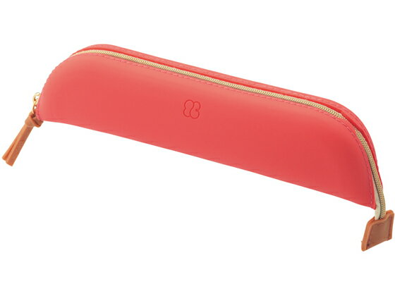 【仕様】ファスナーを全部開くとペントレーに。ファスナーが止まるストッパー付き。ストッパーを使えば机上でコンパクトに使える。●色：ポピーレッド●サイズ：縦47×横233×厚さ38mm●材質：シリコンゴム●注文単位：1個【備考】※メーカーの都合...