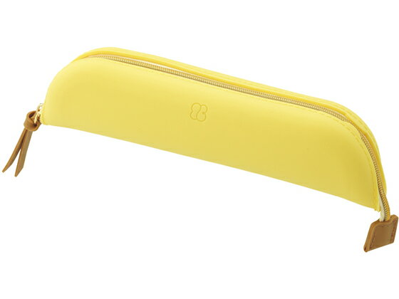 【仕様】ファスナーを全部開くとペントレーに。ファスナーが止まるストッパー付き。ストッパーを使えば机上でコンパクトに使える。●色：レモンイエロー●サイズ：縦47×横233×厚さ38mm●材質：シリコンゴム●注文単位：1個【備考】※メーカーの都...