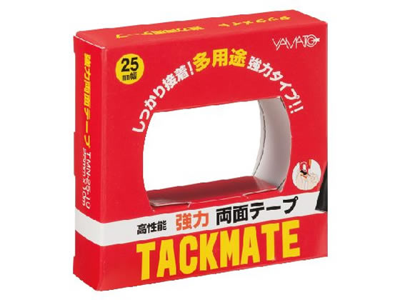 【商品説明】ポリプロピレン、ポリエチレンなどもしっかりと接着できます。テープ取り出し口を折り込むことでテープの巻き戻りを防止。【仕様】●多用途強力タイプ●テープサイズ：幅25mm×長さ10m●カッター付きパッケージ●巻き戻り防止付き●基材：...