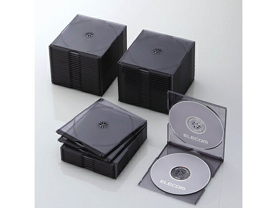 【商品説明】コンパクトに収納できるスリムタイプのBlu−ray／DVD／CDケース。ケースを並べて収納しても取り出しやすいくぼみつきです。【仕様】●色：クリアブラック●収容枚数（ケース1枚にあたり）：2枚●サイズ：幅142×奥行5．2×高さ...