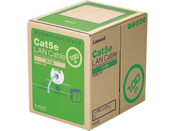 【仕様】柔らかく取り回しが容易なヨリ線仕様です。リレックス仕様なので、スムーズにケーブルを引き出すことが可能です。●カテゴリー5E対応（10BASE‐T、100BASE‐TX、1000BASE‐T）●ケーブル長さ：100m●色：ブルー●対応...