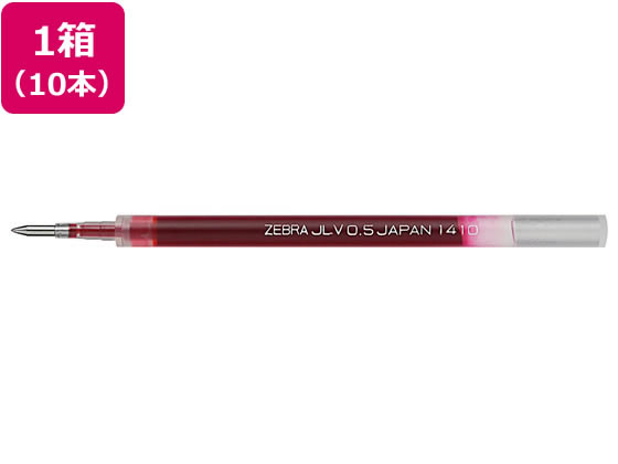 【仕様】●ジェルボールペン替芯●インク色：赤●ボール径：0．5mm●水性染料●注文単位：1箱（10本）●適合商品：サラサドライ（SARASA　dry）用【備考】※メーカーの都合により、パッケージ・仕様等は予告なく変更になる場合がございます。...
