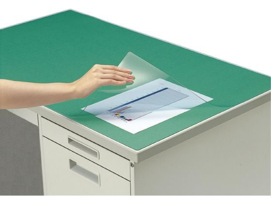 【仕様】●マット外寸：1447×717mm●JIS規格の天板寸法：2号（1460×730mm）●上敷き：PVC−P、透明グリーン、つやあり、厚み1．7mm●下敷き：発泡ポリエチレン、ライトグリーン、厚み2．0mm【検索用キーワード】こくよ　...