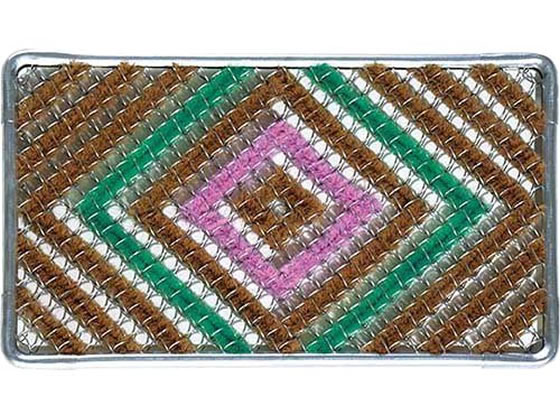 【商品説明】バックヤードや出入り口で活躍します。【仕様】●サイズ：360×600mm●厚さ：約22mm●重量：約1．9kg●材質：硬メッキ鉄線、縁／スチール亜鉛メッキ、ブラシ／PP●屋外用【検索用キーワード】やまざきさんぎょう　ヤマザキサン...