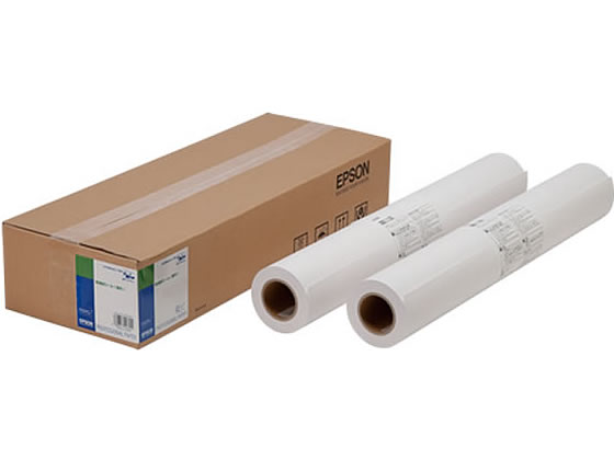 【仕様】手軽に高画質カラーを出力できます。用途／CAD、GIS●厚み：0．08mm●サイズ：約幅594mm×長さ50m●紙管：2インチ●64g／m2●薄手タイプ●適応プリンタ：カラーインクジェット●注文単位：1箱（2本）【備考】※メーカーの...