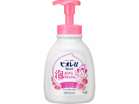 【仕様】手のひら洗い派のご家族に。キメ細かくて、もっちりとした泡が長続き。手のひらでなでるだけで、全身の汗や汚れをきちんと落とせます。　赤ちゃんの肌もやさしく洗える、素肌と同じ弱酸性。　やさしい気分エンジェルローズの香り。　●本体（ポンプ）...