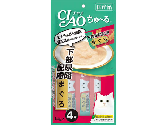【仕様】今までにない！液状のおやつ。アミノ酸とミネラルのバランスを調整することにより、尿pHをコントロールし尿石の形成に配慮。●注文単位：1パック（14g×4本）●緑茶消臭成分配合●原産国：日本【備考】※メーカーの都合により、パッケージ・仕...