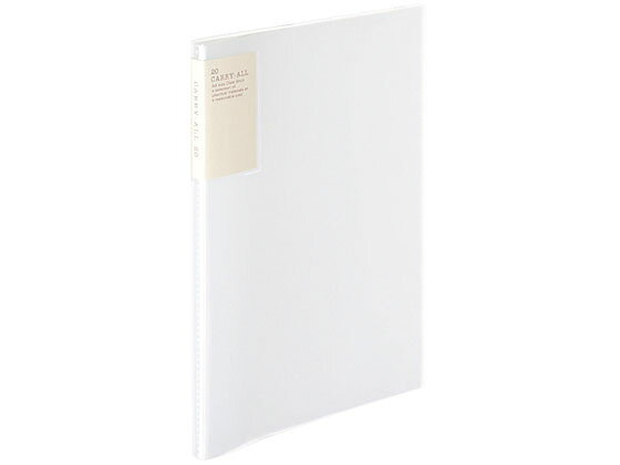 【商品説明】●背ポケットにタイトルが書き込める背見出し紙をセットしました。●中身の透ける透明表紙なので、開けずに内容物が分かります。【仕様】●注文単位：1包（6冊）●表紙：R−PP●ポケット：PP●ポケット枚数：20枚●替背紙式【備考】※メ...