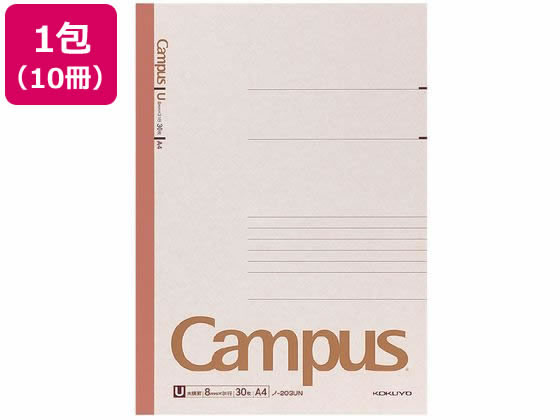 【商品説明】●のびのび書ける太横罫。A4サイズ。【仕様】●注文単位：1包（10冊）●中紙：上質紙（森林認証紙）●製本様式：無線とじ【備考】※メーカーの都合により、パッケージ・仕様等は予告なく変更になる場合がございます。【検索用キーワード】コ...