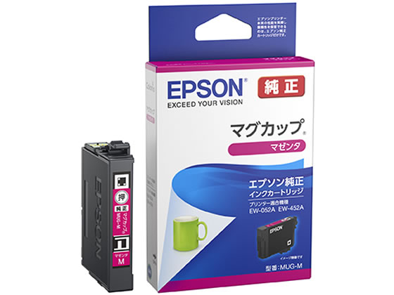 【仕様】●色：マゼンタ●パッケージ：マグカップ●対応機種：EW−052A／EW−452A【検索用キーワード】えぷそん　エプソン　EPSON　インクカートリッジ　いんくかーとりっじ　インクジェットインク　インクジェット　MUG−M　MUGM　...