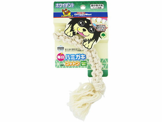 【商品説明】コットン糸のロープを編み込んだおもちゃ。くわえやすいスティック型。「編みあみロープ」の編み目に歯が食い込むたびに歯をみがき汚れを取る。糸をぎゅっと縒ったコットンロープ玩具とちがい、編み目にゆとりがあり歯が根元までよく食い込む。引...