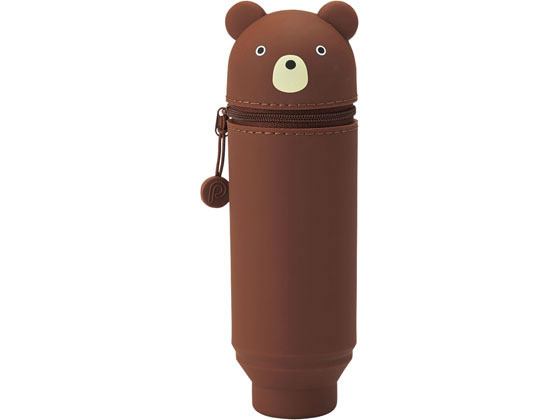 【商品説明】上から押すだけでペンスタンドに早変わり。しまう時は底を引っ張り出してください。フタ部分には消しゴムホルダー付き。ちょこっと頭を出せば、カバンのアクセントに。【仕様】●色：クマ●外寸法：縦200×横60×厚さ60mm●材質：本体／...