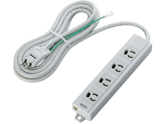 【商品説明】プロジェクタや複合機、モニタなどの3ピンプラグが採用されているOA機器をアダプタなしで接続することができる3ピンプラグ対応タップです。プラグ仕様は2ピン式で、差込口は便利な4個口タイプです。差込口には耐熱性に優れたユリア樹脂を使...