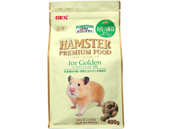 【商品説明】ゴールデンハムスターは、ドワーフハムスターと比べ植物性の食べ物を多く必要とします。健康を維持するために、タンパク質と脂肪を抑え低カロリーに仕上げたゴールデンハムスター専用のフードです。健康をサポートし、免疫力を維持、RNAヌクレ...