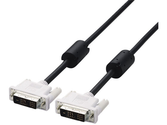 【商品説明】DVI−D出力端子を装備したパソコンと、DVI−D入力端子を装備したデジタル対応のディスプレイを接続するケーブルです。WUXGA（解像度：1920dpi×1200dpi）までの映像信号が伝送可能です。外部ノイズの干渉を受けにくい...