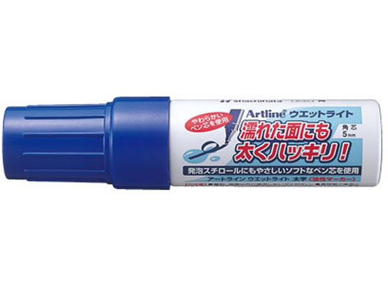 【商品説明】水に濡れた面にも書ける！水に負けない油性インキを使用しています。屋内外の現場で水に濡れた金属やプラスチック、発泡スチロールなどにもしっかり快適に書くことができます。【仕様】●筆記幅：約5mm※一部濡れていると書きづらいプラスチッ...