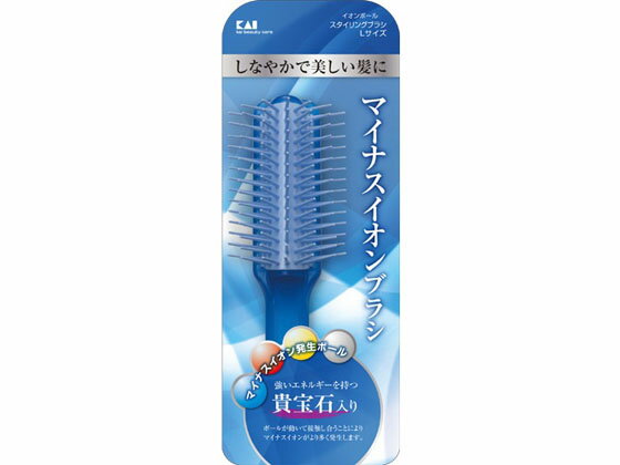 【商品説明】しなやかで美しい髪に。マイナスイオンブラシ。貴宝石入り。Sサイズ。【仕様】●サイズ：45×80×200mm●重量：69g●原産国：日本●メーカー名：貝印【検索用キーワード】貝印　かいじるし　カイジルシ　KAI　貝印　KQ3005...