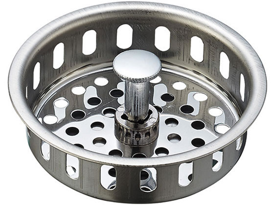 【商品説明】●ゴム栓付き【仕様】●材質：ステンレス製●注文単位：1個【備考】※メーカーの都合により、パッケージ・仕様等は予告なく変更になる場合がございます。【検索用キーワード】三栄水栓製作所　さんえい　サンエイ　流シ排水栓ゴミ受大　ナガシハ...