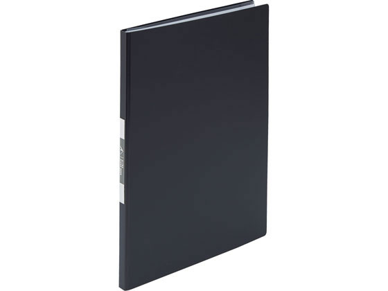 【商品説明】裏表紙には見開きオープンポケット付き。A3用紙も見開きで確認できます。クリヤーポケットの間に挟めばしおりになります。書類の量に合わせて背幅が広がるダブルヒンジ加工。【仕様】●色：ブラック●サイズ：A4・S型●外寸法：縦308×横...