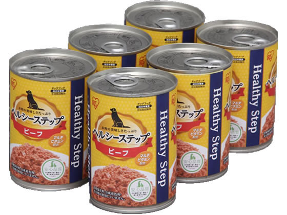 【商品説明】合成保存料、合成着色料、大豆類を一切使用していない全成長段階用の総合栄養食です。マルチビタミンを配合しています。お買い得な6缶パックです。【仕様】●寸法：Φ75×103mm●質量：430g●エネルギー：100g当り95kcal●...