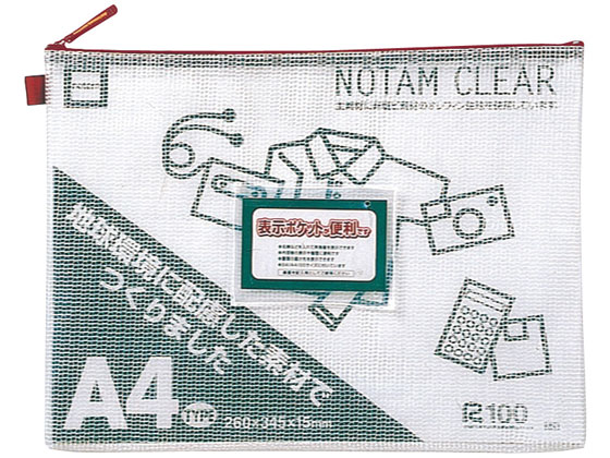 【商品説明】環境にやさしい非塩ビ系オレフィン生地を使用しています。ファスナー引手には、ナイロン素材を利用し、より開閉しやすくなりました。表示ポケット付きです。【仕様】●UNC−A4＃19●サイズ：345×260×15mm●材質：本体／非塩ビ...