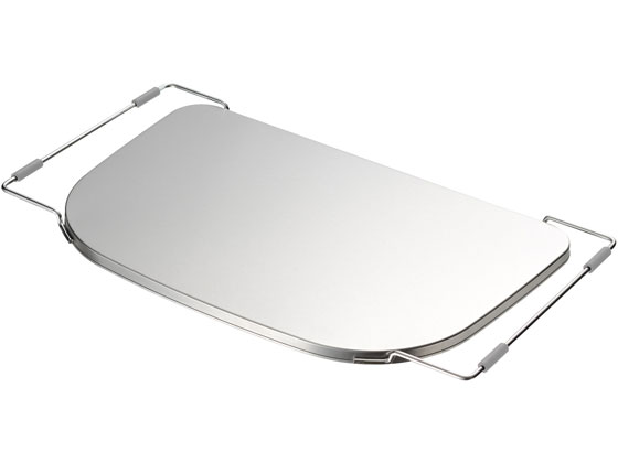 【商品説明】●シンクの中に、天板とほぼ同じ高さの調理スペースが広がります。　●D型形状のシンクのコーナーにフィットします。　●洗い桶が下に入れられる浅型形状。【仕様】製品サイズ：約幅25．9×奥行45．4×高さ2．1cm（脚ゴム部含む）製品...