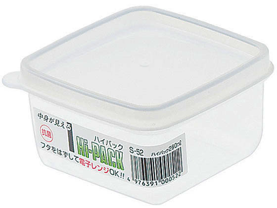 【仕様】●容量（ml）：280●食器洗浄：フタを外して可●電子レンジ：フタを外して可●製品サイズ（mm）：89×89×53●生産地：日本●材質：本体／ポリプロピレン樹脂、フタ／EVA樹脂【備考】※メーカーの都合により、パッケージ・仕様等は予...