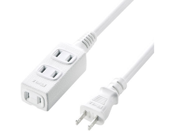 【商品説明】耐久性、耐寒性に優れた3個口タイプのスリムな電源延長コードです。コードは耐久性の高い、ソフトVCTコード（1．25平方ミリメートル）を採用しています。側面の1個口はアースピン付きプラグも差し込める構造になっています。用途はタップ...