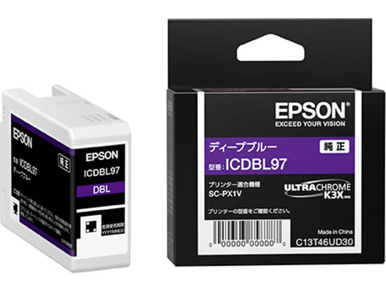 【商品説明】メーカー純正インクカートリッジ【仕様】●色：ディープブルー●対応機種：SC−PX1V●グリーン購入法適合●GPNエコ商品ねっと掲載【備考】※メーカーの都合により、パッケージ・仕様等は予告なく変更になる場合がございます。【検索用キ...