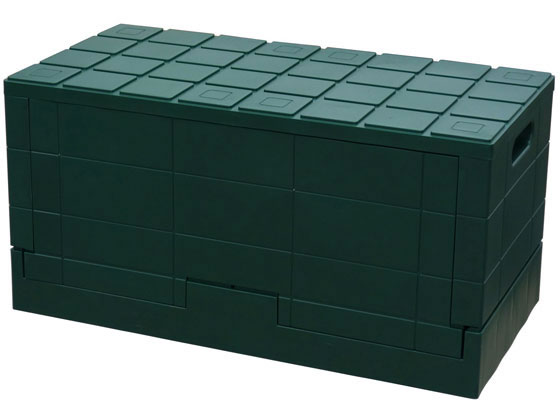 【商品説明】上面の凹凸を利用してブロックのように自由に積み上げることができる収納コンテナです。使わない時はコンパクトに折りたためます。【仕様】●サイズ：約30×30．2×幅60cm（折りたたみ時10．3cm）●材質：ポリプロピレン●重量：約...