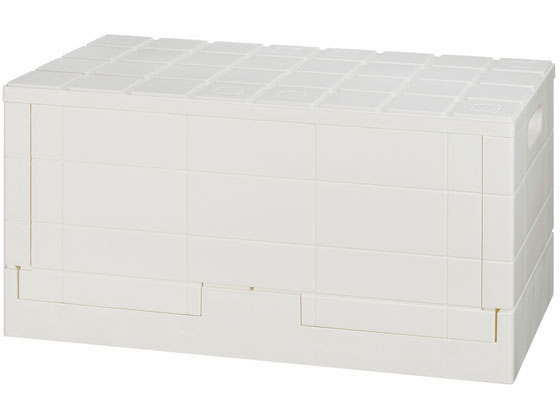 【商品説明】上面の凹凸を利用してブロックのように自由に積み上げることができる収納コンテナです。使わない時はコンパクトに折りたためます。【仕様】●サイズ：約30×30．2×幅60cm（折りたたみ時10．3cm）●材質：ポリプロピレン●重量：約...