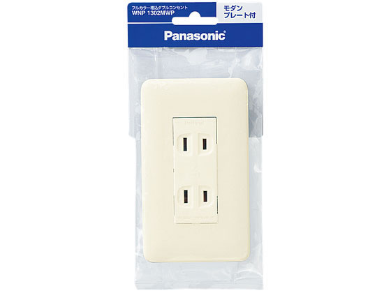 【仕様】●プレート付：モダンプレート付●定格：15A　125V●個装寸法：タテ180×ヨコ90×アツミ23●質量：74g【備考】※メーカーの都合により、パッケージ・仕様等は予告なく変更になる場合がございます。【検索用キーワード】Panaso...