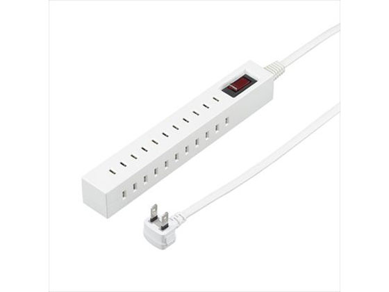 【商品説明】ひとつずつ差し込み穴をずらせるので、大型アダプターも無駄なく挿せます。本体の側面にも差し込み口が追加され、合計10．5個口になりました。【仕様】●本体色：ホワイト●定格容量：125V　15A●差込口：合計10．5個口●コード長：...