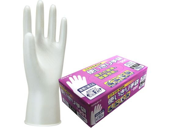 【商品説明】粉なし裏面加工により脱着しやすく、手袋全面にすべり止め加工が施してあります。調理に使える食品衛生法適合品。【仕様】●サイズ：Lサイズ（全長24．5×手の平周り20．4×中指8．4cm）●色：ホワイト●粉無し●仕様：左右両用●厚み...