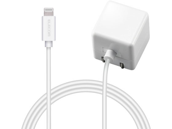 【商品説明】家庭用コンセントからLightningコネクタ搭載のiPhoneやiPodを充電できるLightningケーブル一体型のAC充電器です。　携帯に便利なコンパクト設計のかわいいキューブ型デザインを採用しています。　Lightnin...