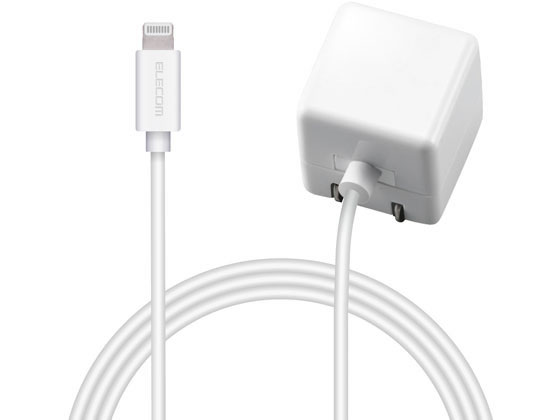【商品説明】家庭用コンセントからLightningコネクタ搭載のiPhoneやiPodを充電できるLightningケーブル一体型のAC充電器です。　携帯に便利なコンパクト設計のかわいいキューブ型デザインを採用しています。　Lightnin...