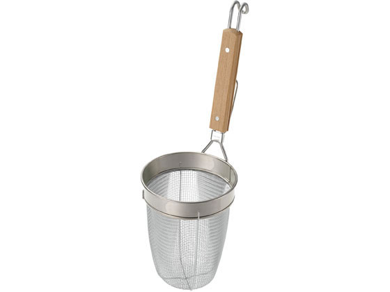 【仕様】●製品サイズ（mm）：140×140×420●生産地：燕三条●材質：網／18−8ステンレス、柄／天然木【備考】※メーカーの都合により、パッケージ・仕様等は予告なく変更になる場合がございます。【検索用キーワード】新越ワークス　シンエツ...