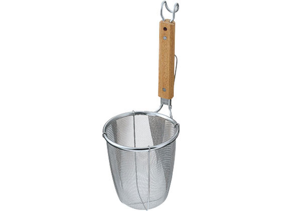 【仕様】●製品サイズ（mm）：140×140×380●生産地：燕三条●材質：網／18−8ステンレス、柄／天然木【備考】※メーカーの都合により、パッケージ・仕様等は予告なく変更になる場合がございます。【検索用キーワード】新越ワークス　シンエツ...