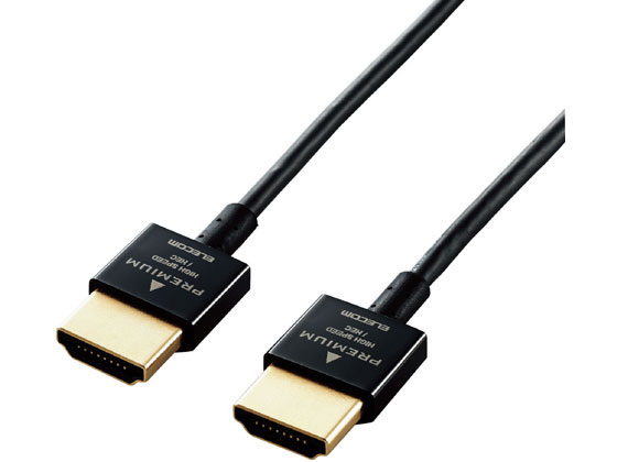 【商品説明】18Gbpsの高速伝送で高画質映像と音声を充実に伝送できるPremiumHDMIcable規格認証済みイーサネット対応PremiumHDMIケーブルの超スリムタイプです。従来品に比べ約46％スリムな3．2mm超スリムケーブルを採...