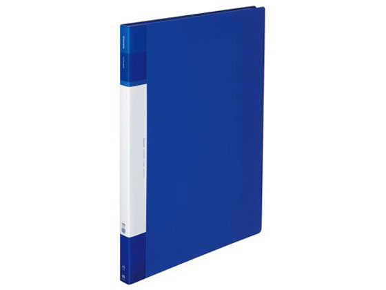 【商品説明】スリムな背幅。2段階に背幅を広げられるので、収容量が少ないときはスリムに、収容量が増えてもかさばらずにキレイに収容可能です。背ポケットの背紙の抜き出しがしやすくなる背紙抜き差し穴付きです。中紙あり【仕様】●カラー：ブルー●サイズ...