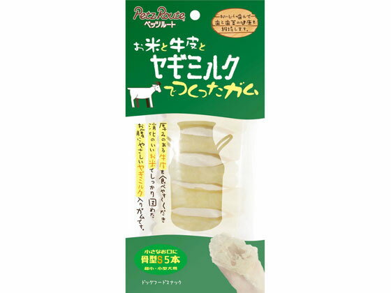 【商品説明】多孔質な骨型ガムをガリガリ噛んでしっかり歯みがき！栄養満点なヤギミルクと厚みのある良質な牛皮をお腹にやさしいお米でしっかり固めました。【仕様】●原材料牛皮、米粉、山羊乳（脱脂）、香料、着色料（二酸化チタン）、保存料（ソルビン酸K...