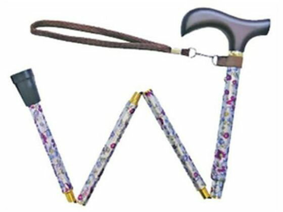 【商品説明】コンパクトに折りたためる伸縮型、花柄がおしゃれなステッキ【仕様】●内容量：1本●成分【素材】握り：木製支柱：アルミ●保存方法小児の手の届かない所で、高温多湿及び直射日光を避けて保存してください。●サイズ／カラー【サイズ】長さ：7...