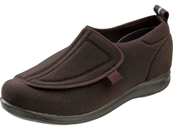 【商品説明】大きく開く面ファスナーで脱ぎ履きらくらくシューズ。【仕様】●サイズ：25．5cm、ワイズ／4E●重さ：約200g（片足25．5cm）●材質：表／ナイロン（ストレッチ素材）、内側／ナイロン、底材／EVA＋ラバー●生産国：日本【備考...